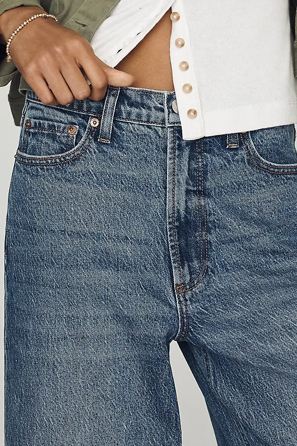 PISTOLA Lana High-rise Cropped Wide-leg Jeans