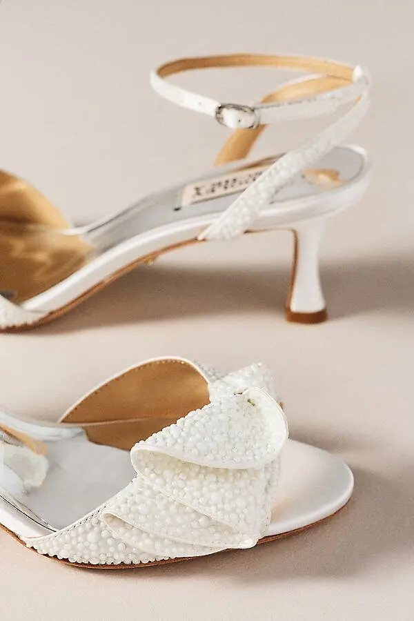 Badgley Mischka Remi Embellished Kitten Heels
