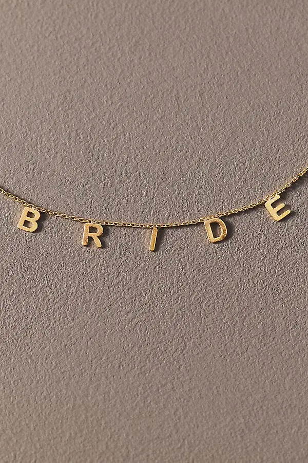 Anthropologie Bride Charm Necklace