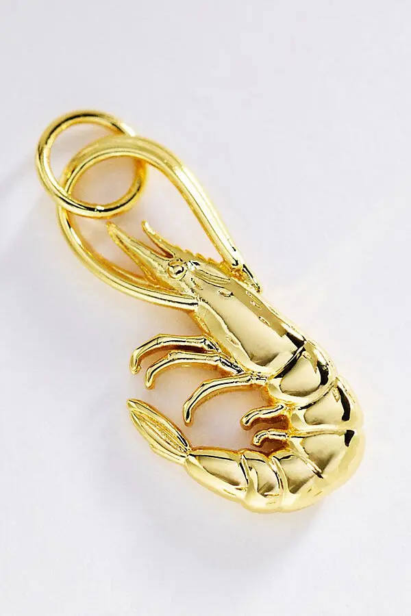GOLDBUG COLLECTION Small Shrimp Charm - Gold