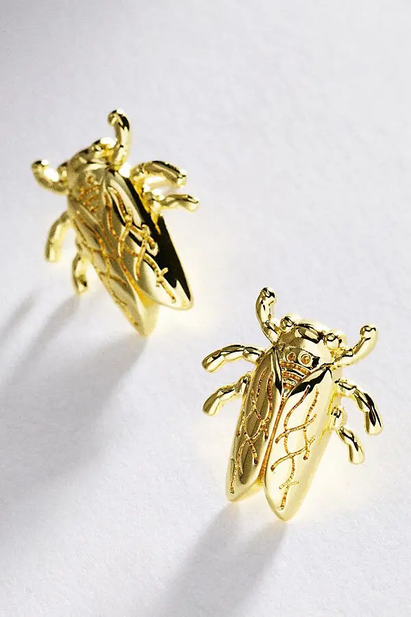 GOLDBUG COLLECTION Baby Bug Post Earrings By - Gold