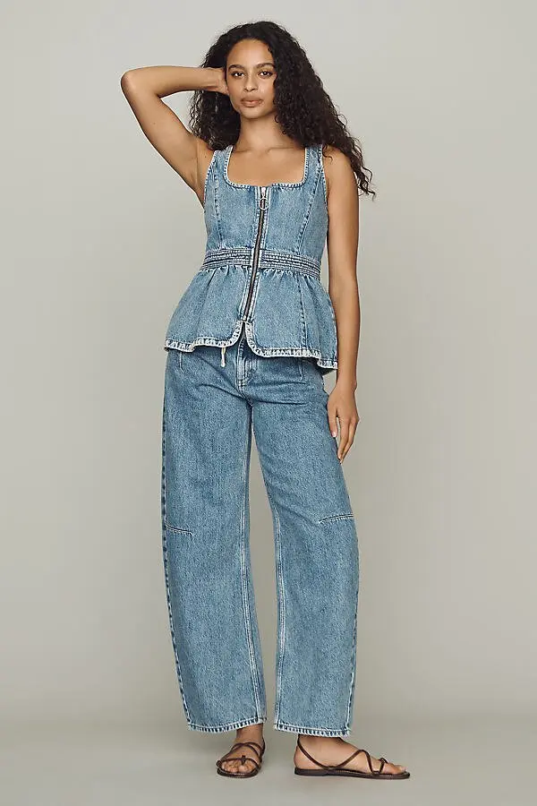 SEVENTY + MOCHI Mila High-rise Barrel Jeans