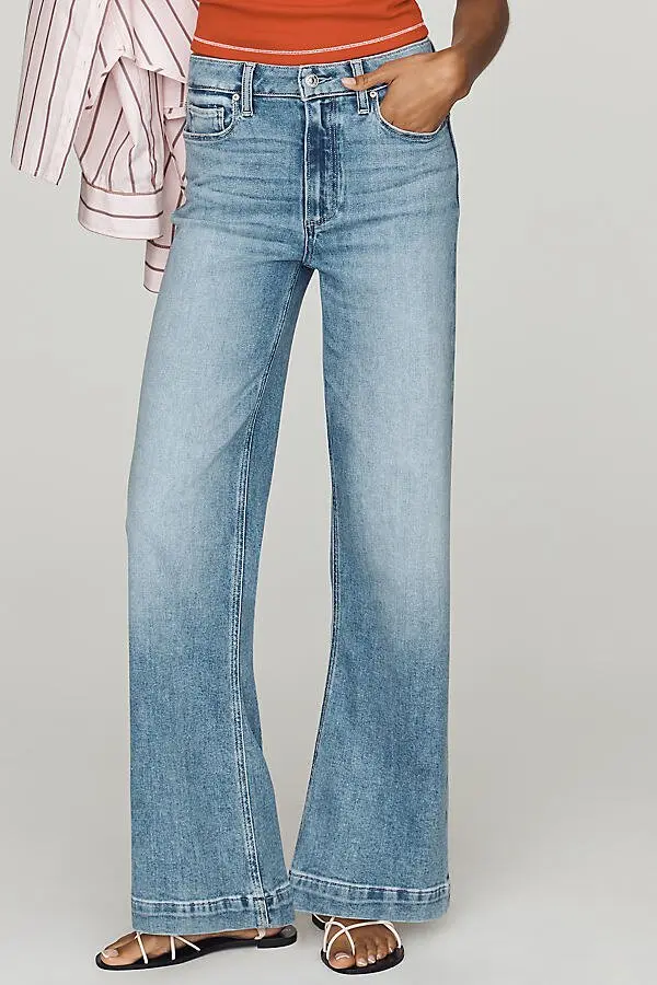 Paige Leenah " High-rise Wide-leg Jeans