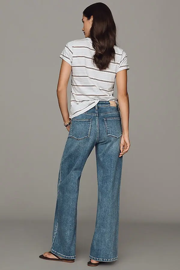 Paige Anessa " High-rise Wide-leg Jeans