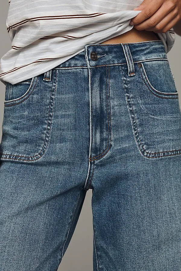 Paige Anessa " High-rise Wide-leg Jeans