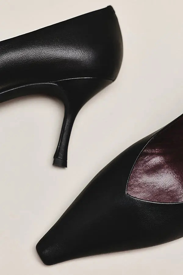 Anthropologie Jeffrey Campbell Campaign Pumps - Black