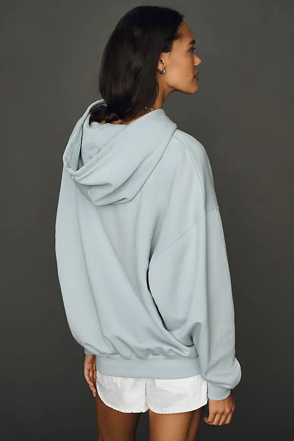 ANINE BING Harvey Hooded Cotton Sweatshirt