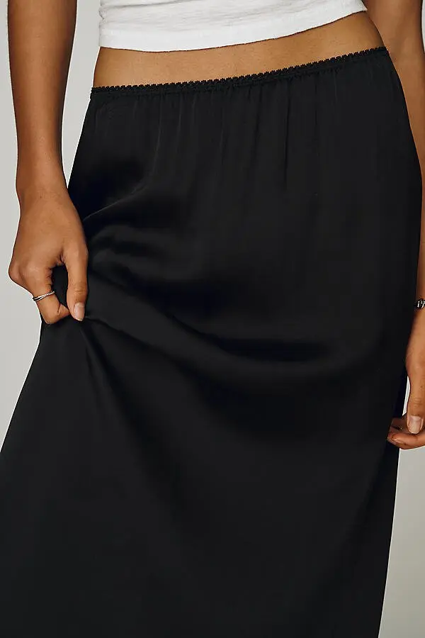 ANINE BING Shelby Silk Blend Skirt