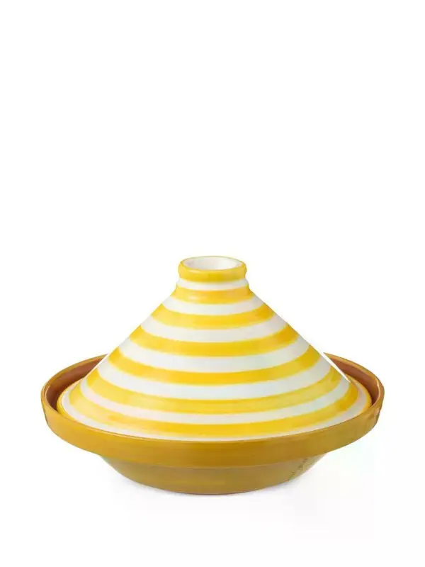 J-LINE Granada Striped Tagine - Yellow