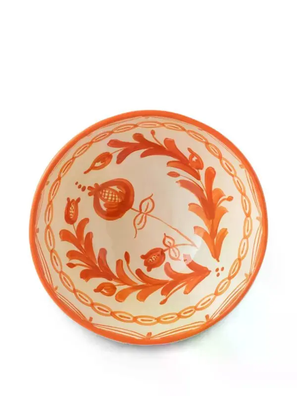J-LINE Granada Floral-print Bowl