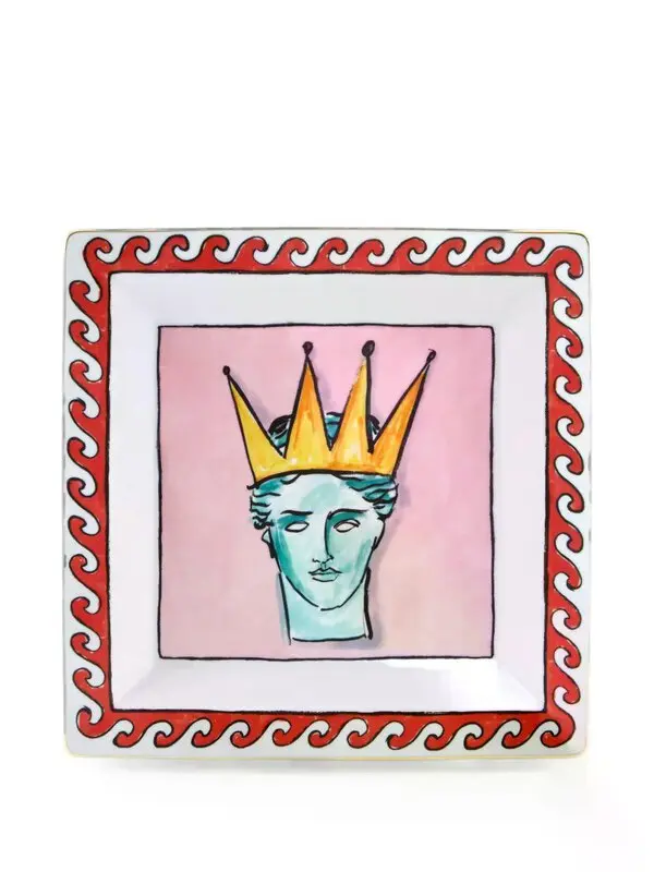 GINORI 1735 X Luke Edward Hall Il Viaggio Di Nettuno Tray - White