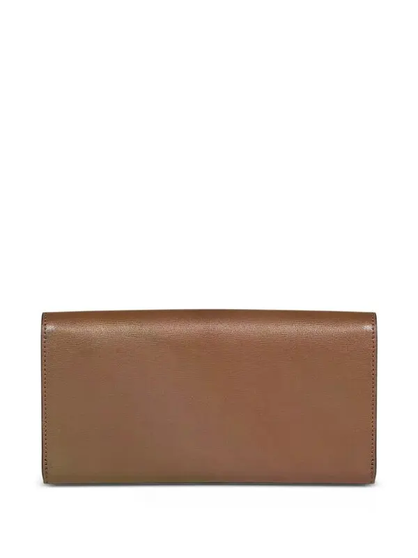 TOTEME T-lock Leather Wallet - Brown