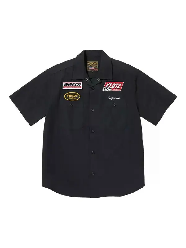 Supreme X Vanson Leathers® Short-sleeve Work Shirt - Black