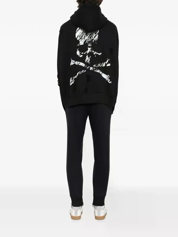 MASTERMIND WORLD Distressed Skull-print Hoodie
