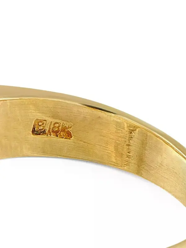 LB EXCLUSIVE 18k Yellow Princess-cut Diamond Band Ring