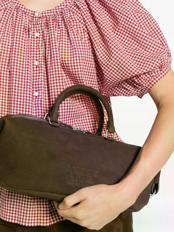 MARGESHERWOOD Dumpling Logo-embossed Tote Bag