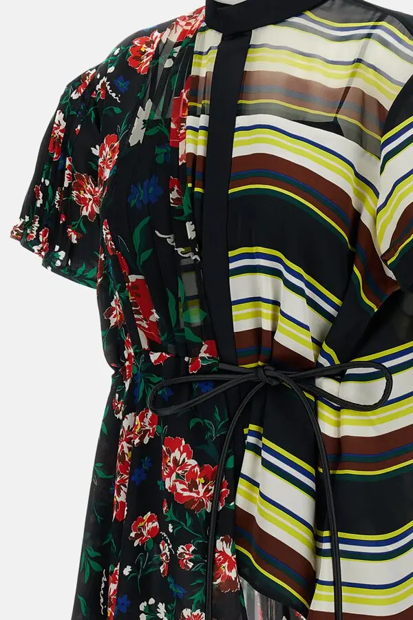 Sacai Blusa Pattern Mix