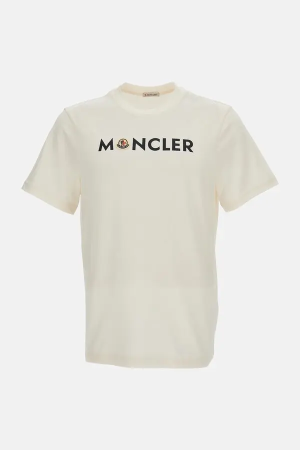 Moncler Cotton Logo T-shirt - White