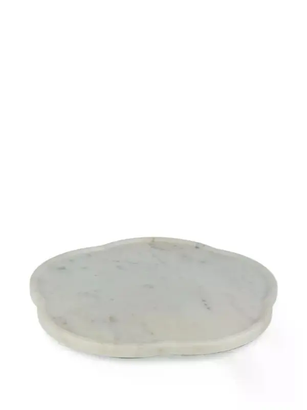 J-LINE Flower-shaped Rotating Marble Plate