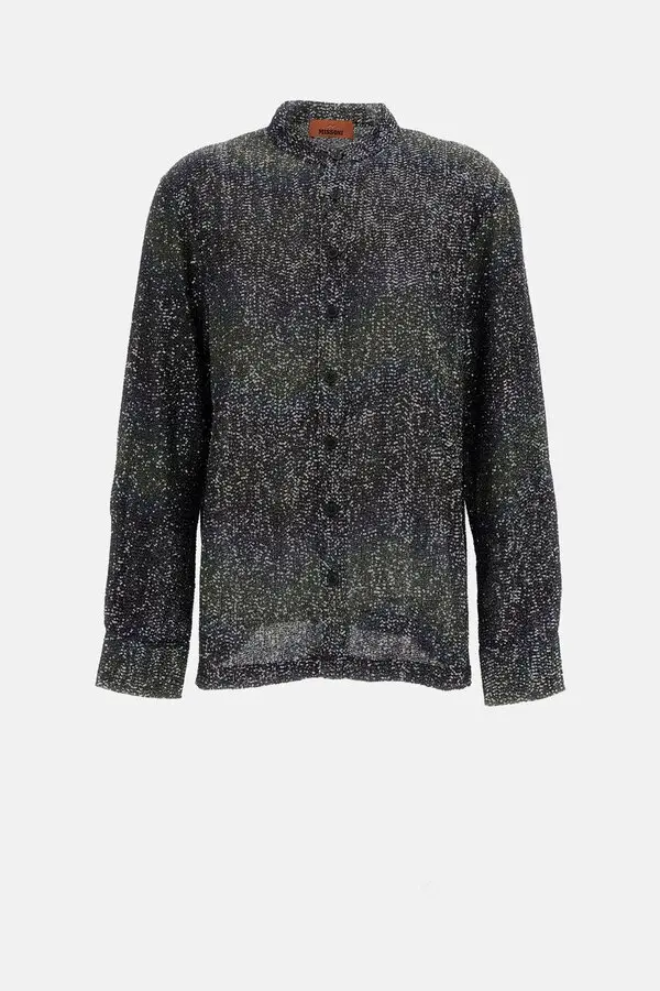 Missoni Caperdoni Oversize Knit Shirt With Sequins - Multicolore