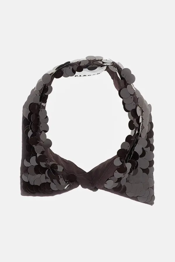 PAROSH Sequined Collar