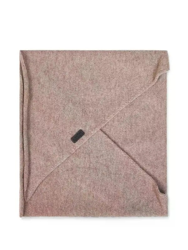 Brunello Cucinelli Monili-embroidered Triangular Scarf