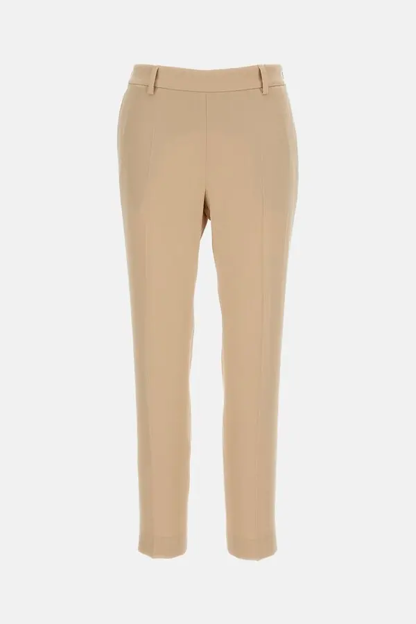 Alberto Biani Cady Straight-leg Pants - Beige