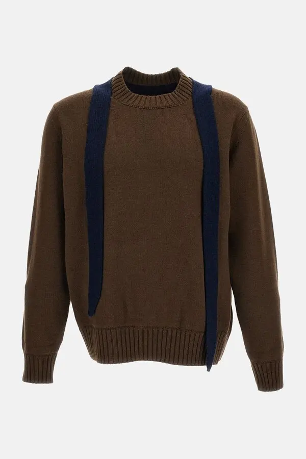 Sacai Oversize Crew-neck Sweater