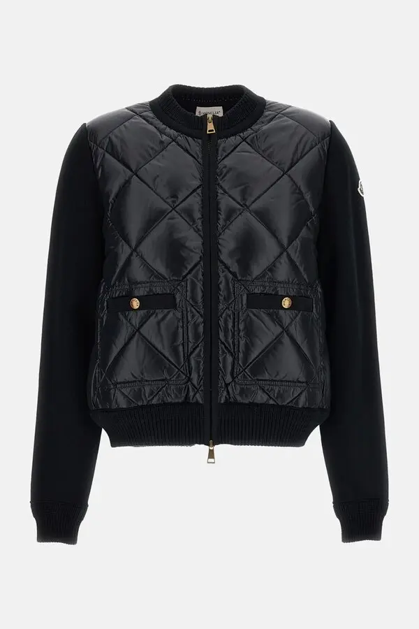 Moncler Quilted Cotton Cardigan