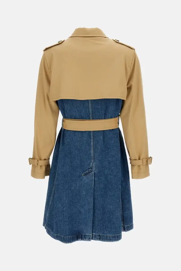 FAY Trench In Drill Di Cotone E Denim