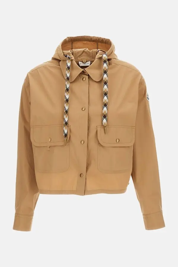 Moncler Cropped Jacket With Hood