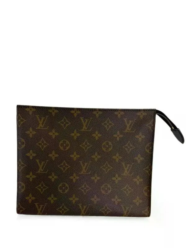LOUIS VUITTON Monogram Canvas Poche Toilette Nm Cosmetic Pouch - Brown