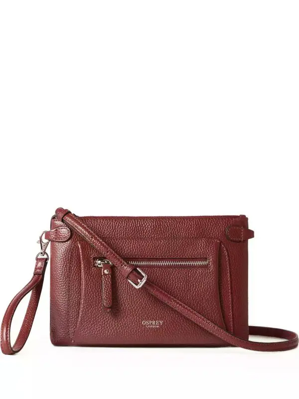 OSPREY Leather Crossbody Bag - Red