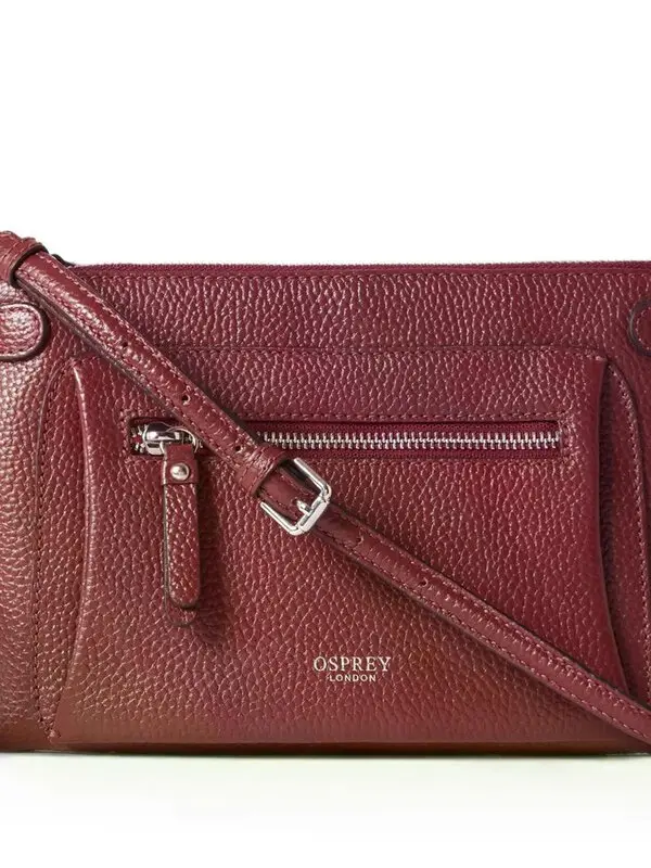 OSPREY Leather Crossbody Bag - Red