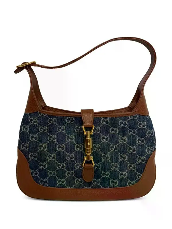 Gucci Jackie 1961 Monogram Shoulder Bag - Blue