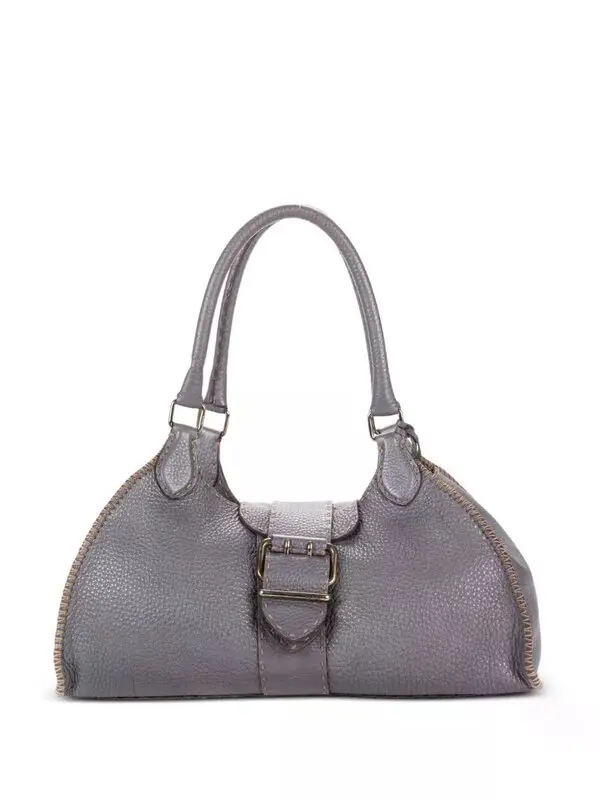 Fendi By The Way Whipstitch Shoulder Bag - Purple