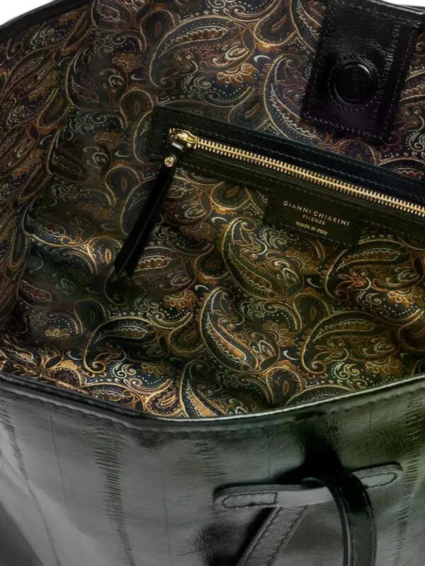 GIANNI CHIARINI Marcella Eel-effect Tote Bag