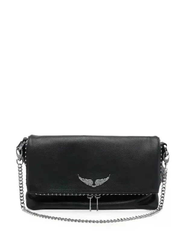 Zadig&Voltaire Rocky Ii Studs Leather Shoulder Bag