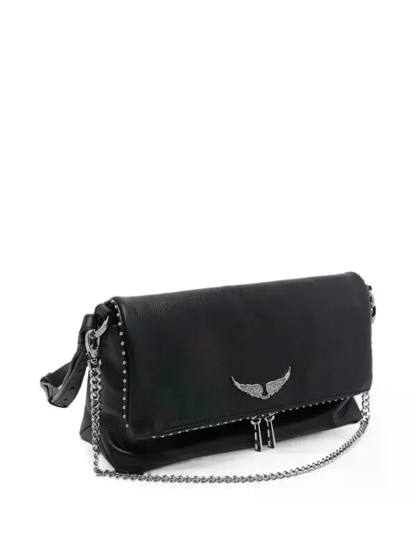 Zadig&Voltaire Rocky Ii Studs Leather Shoulder Bag