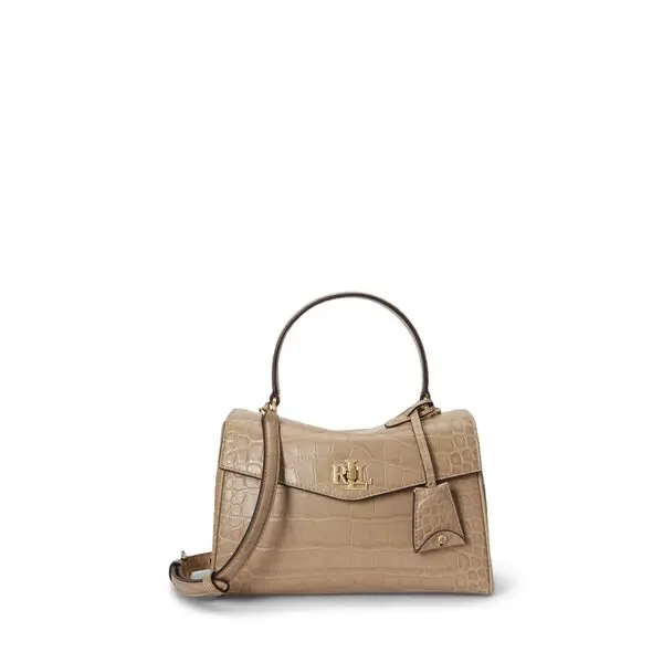 Ralph Lauren Farrah Soft Satchel - Tan