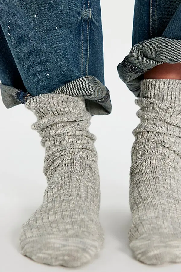 LE BON SHOPPE Cottage Socks - Heather Grey