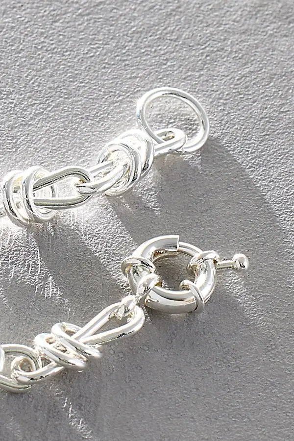 GHOST LONDON Plated Knotted Link Bracelet