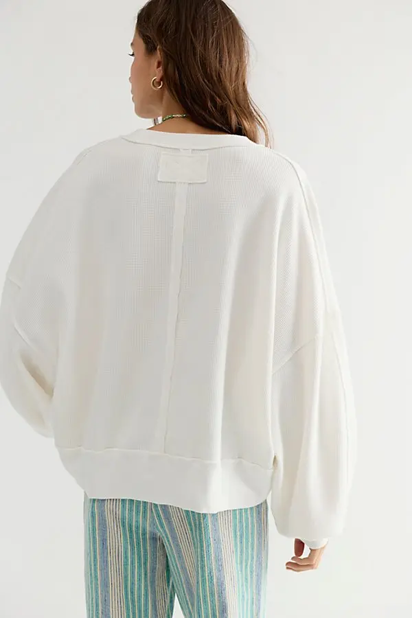Free People We The Free Skyline Thermal - Clean Ivory