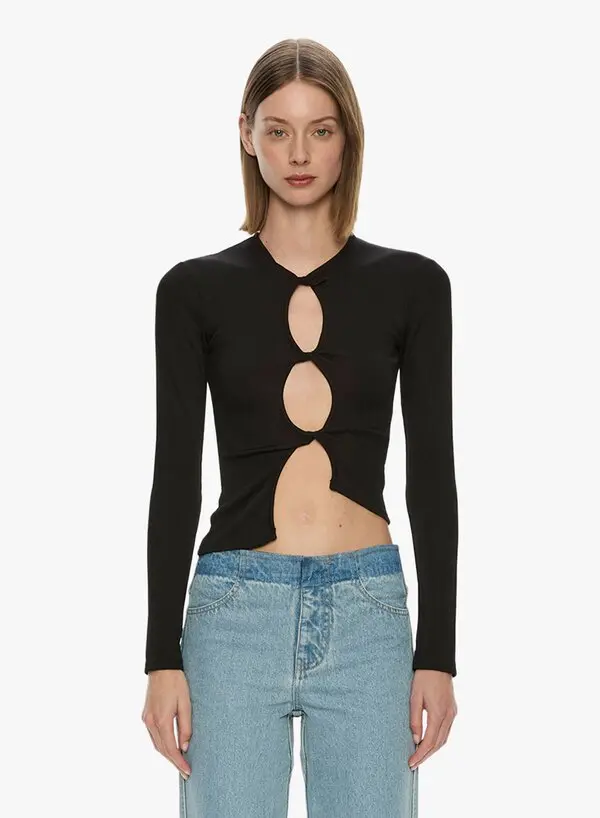 Christopher Esber Open Twist Long Sleeve Top