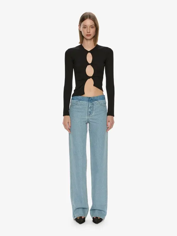 Christopher Esber Open Twist Long Sleeve Top