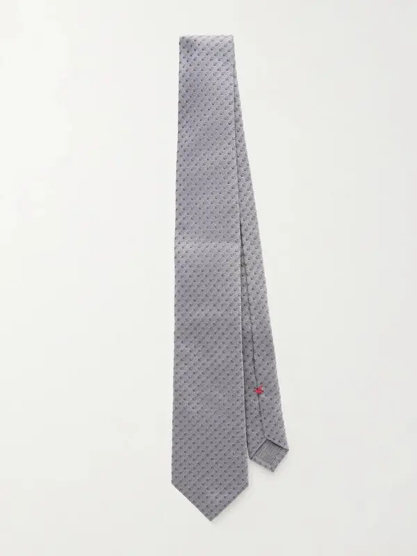 Brunello Cucinelli 8cm Polk-dot Silk-jacquard Tie