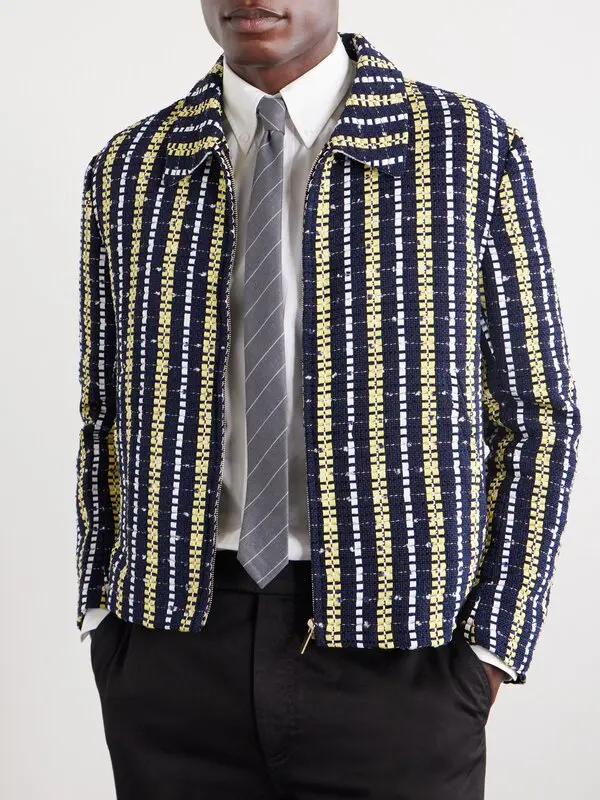 Thom Browne Striped 8cm Wool Neck Tie