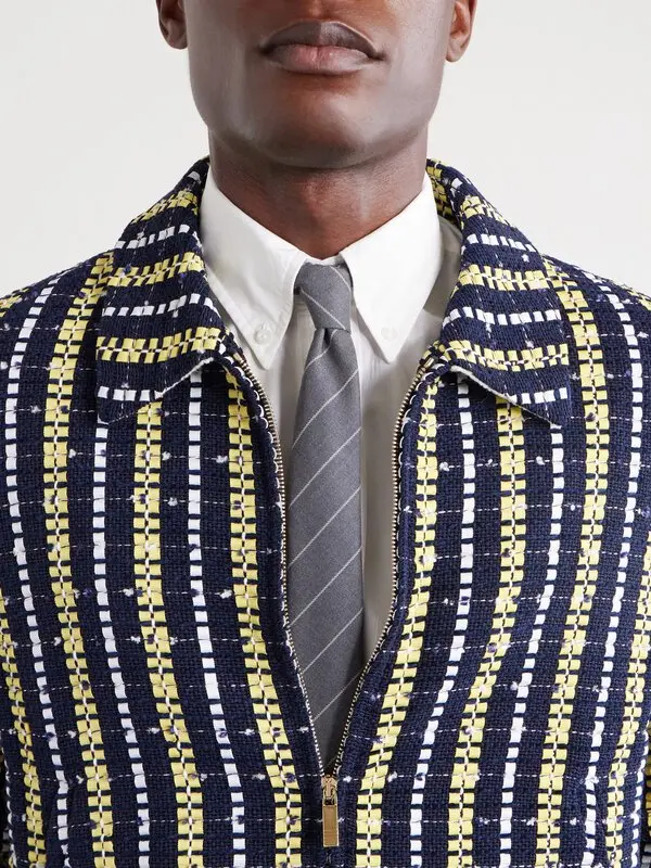 Thom Browne Striped 8cm Wool Neck Tie