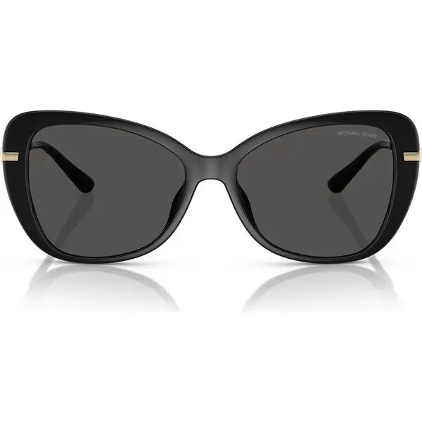 Michael Kors 56mm Butterfly Sunglasses - Black