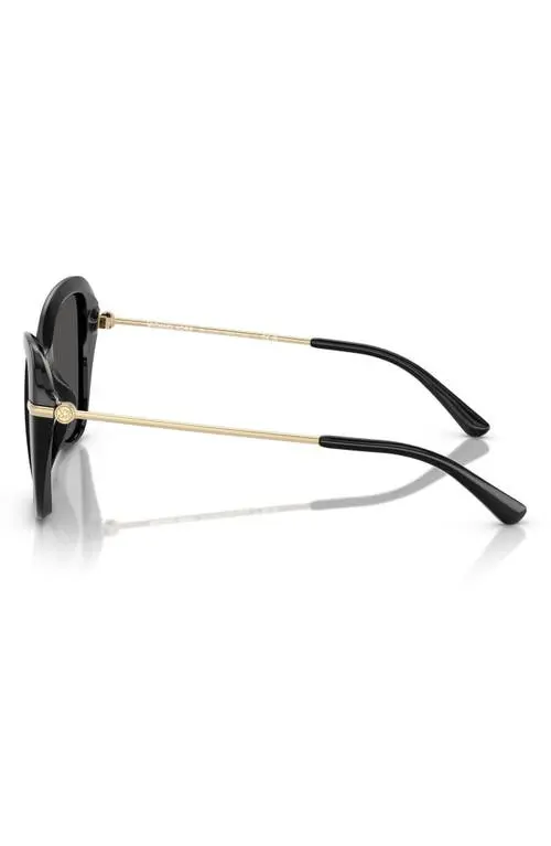 Michael Kors 56mm Butterfly Sunglasses - Black